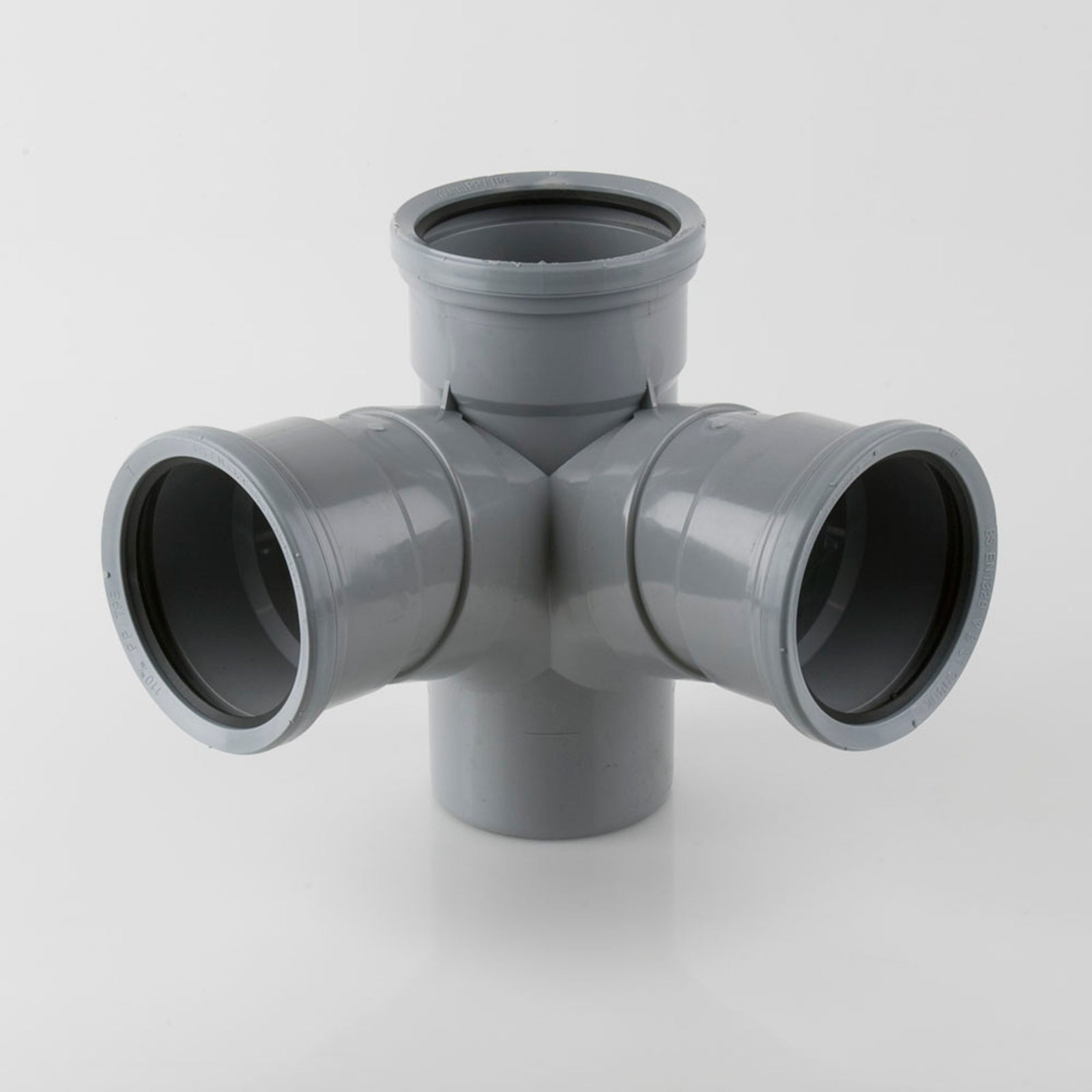 92.5 Deg Triple Socket Corner Branch Grey – Allbits Bathrooms